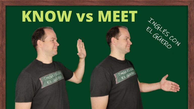 Diferencia entre "met" y "meet": ¿Cómo se usan correctamente en inglés ...
