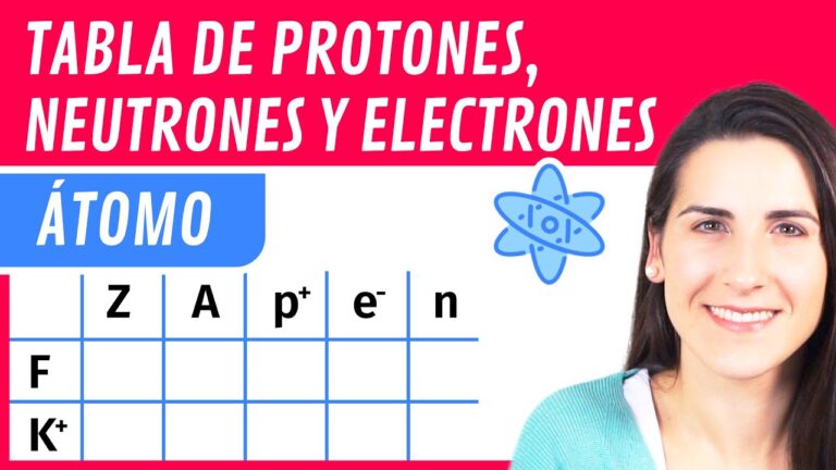 Tablas de Protones, Neutrones y Electrones: Todo lo que Necesitas Saber ...