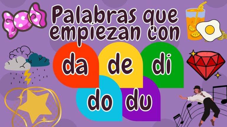 Palabras con "da", "di", "do" y "du": Lista Completa y Ejemplos Útiles ...